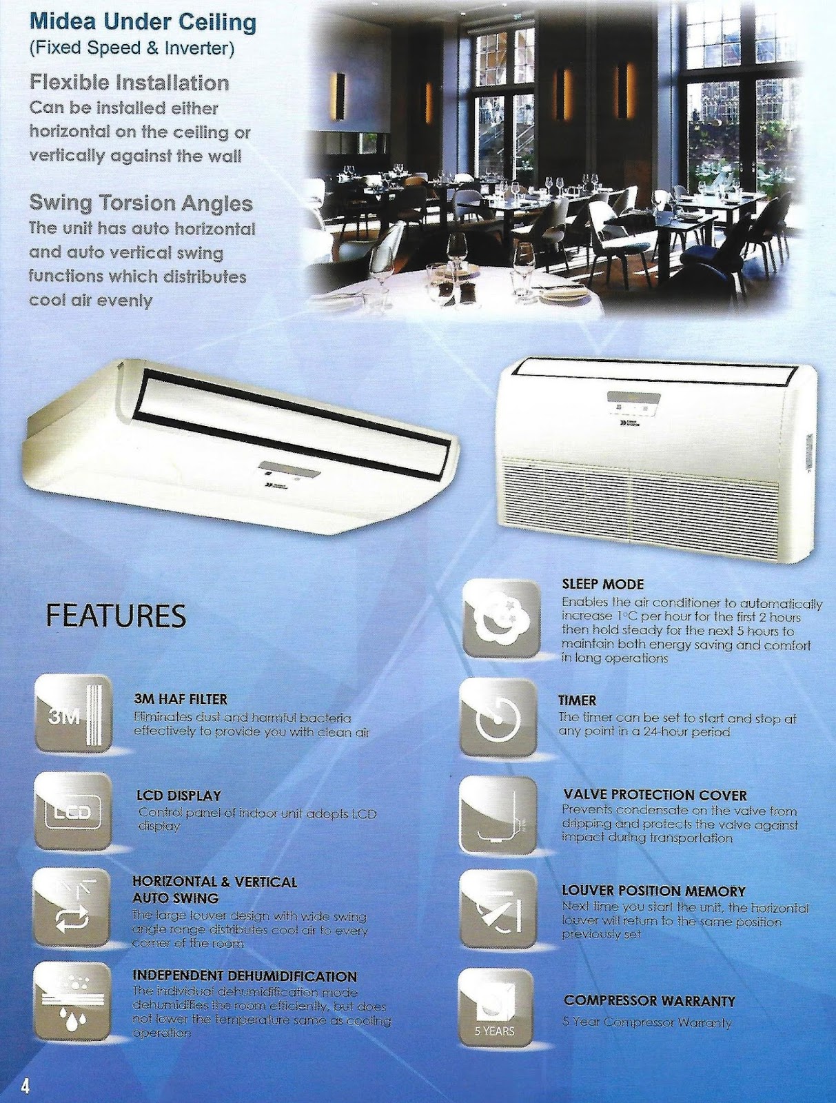 MaximaxSystems.com: MIDEA SPLIT-TYPE UNDER CEILING AIR CONDITIONERS