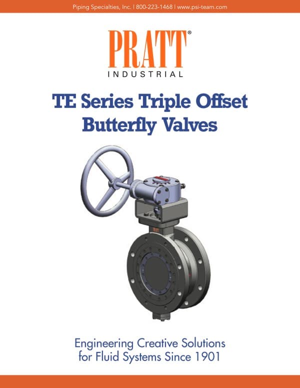 The Pratt Industrial TE Series Triple Offset Butterfly Valve | Piping ...