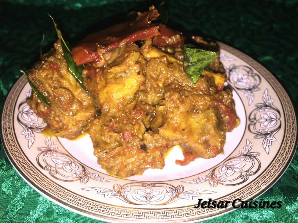 Jelsar Cuisines: Chettinad Mutton Chukka / Uppu Kari