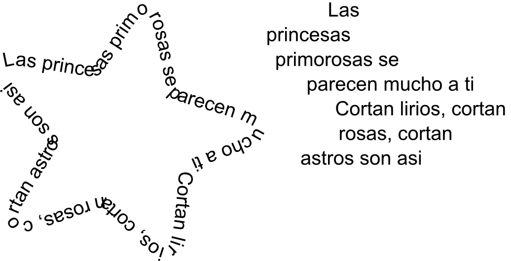 Caligramas, Caligramas para niños, Poesía para niños