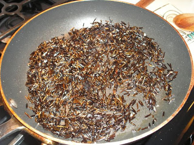 The Briny Lemon: Wild Rice with Brussels Sprouts and Pomegranate