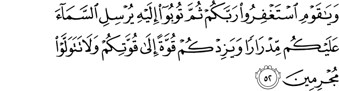 ILHAM IKHLASKU: Surah Hud : Ayat 52