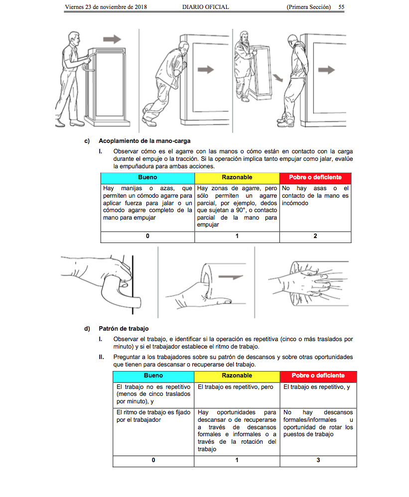 NOM-036-1-stps-2018, factores de riesgo ergonómico en el trabajo ...