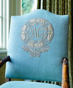 Eye For Design: Monograms.......Decorate Your Interiors With Them