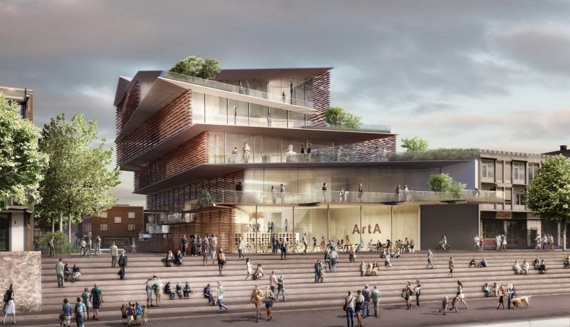 Boom it's B.Tech: ArtA cultural center by kengo kuma