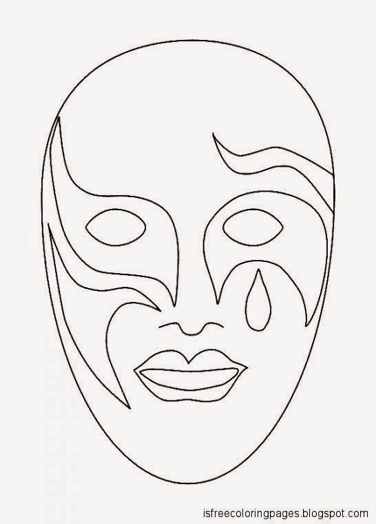 Masks Coloring Pages