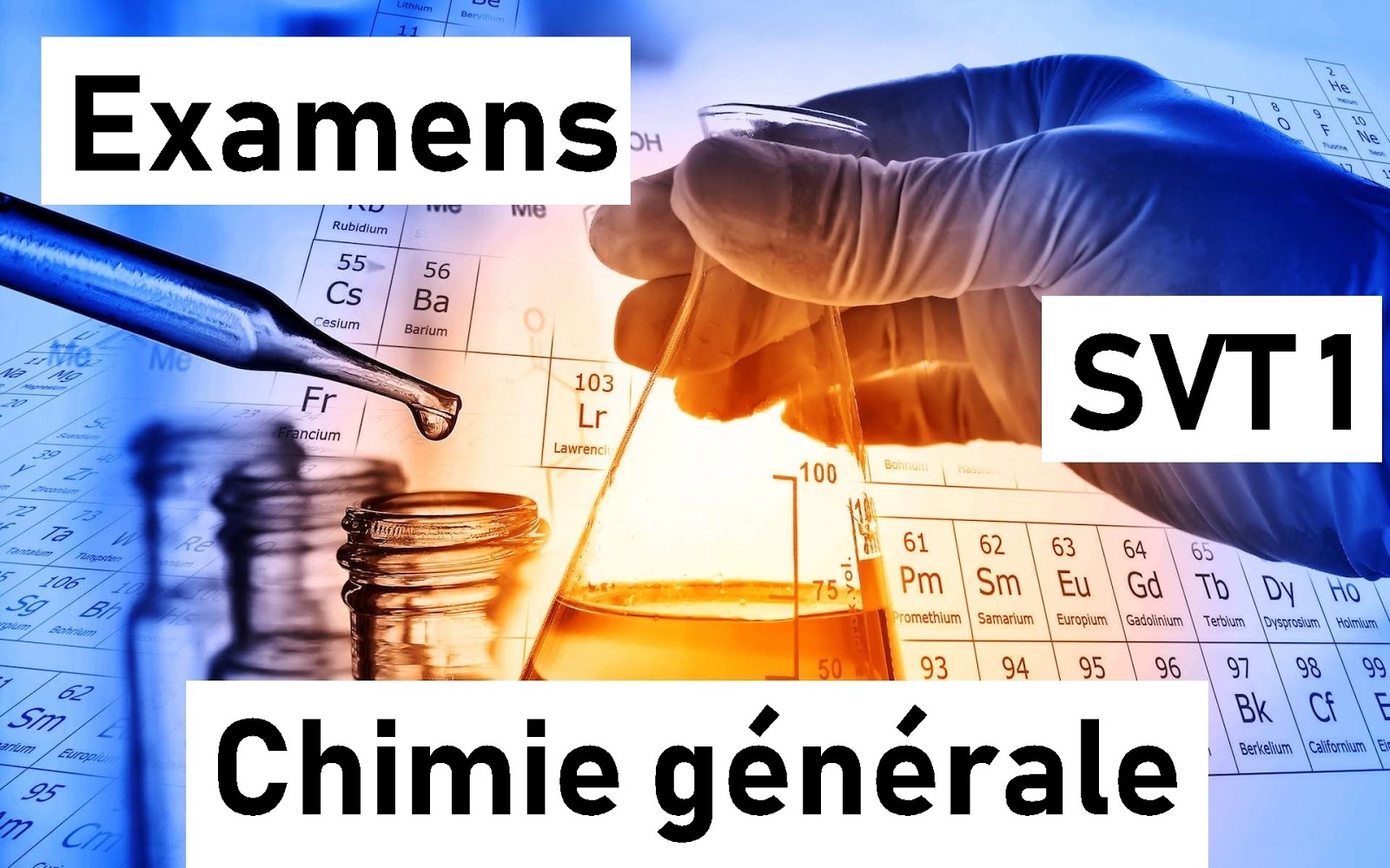 Examens de Chimie générale SVT 1 S1 [SVI - STU] PDF