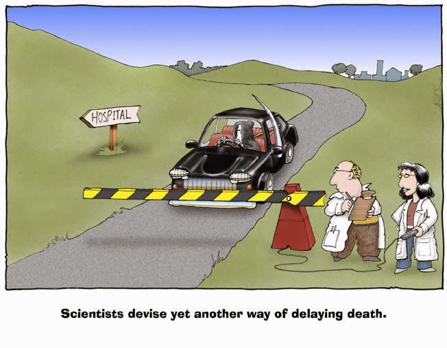 World of Biochemistry (blog about biochemistry): Cartoon about death