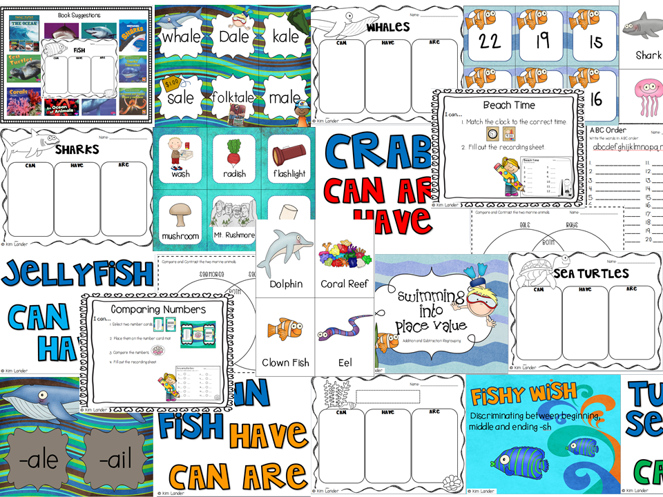 Splish! Splash! Ms. Lander's Class: Splish Splash an Ocean Unit ...