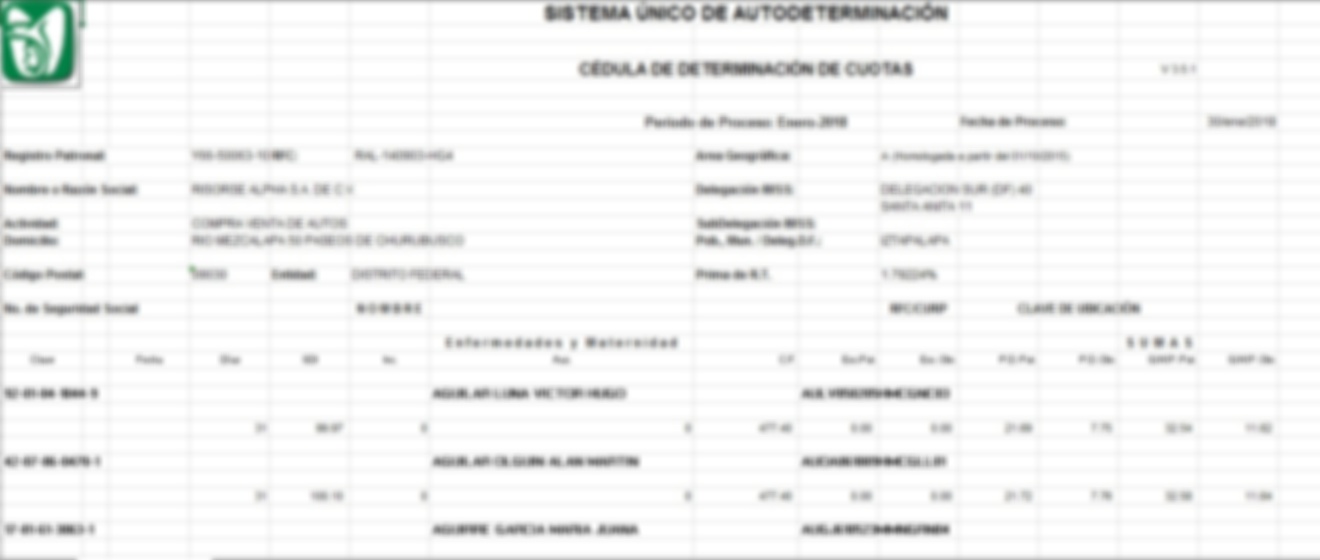 Macro procesar SUA - Determinación de Cuotas
