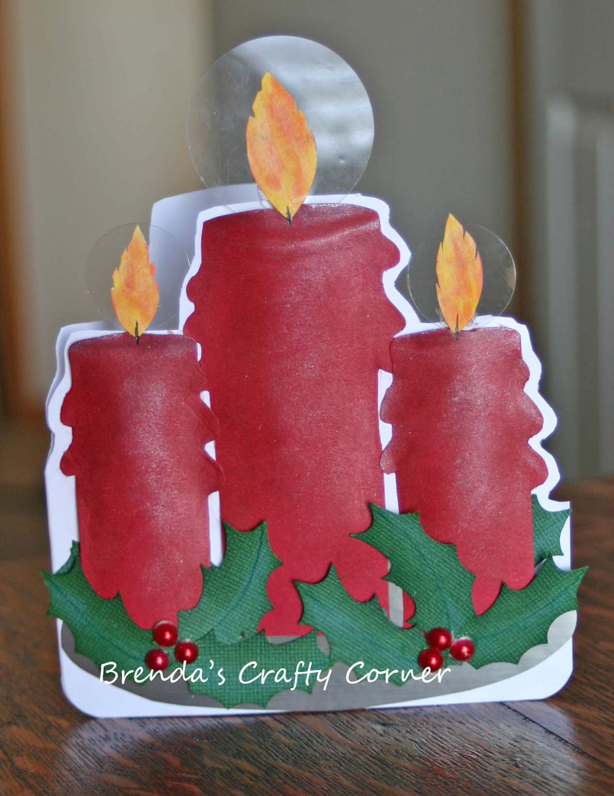 Brenda's Crafty Corner: Candle Shaped Card