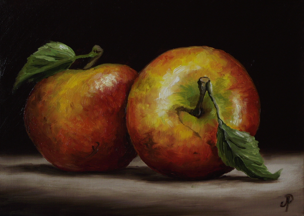 Jane Palmer Fine Art: Two Apples