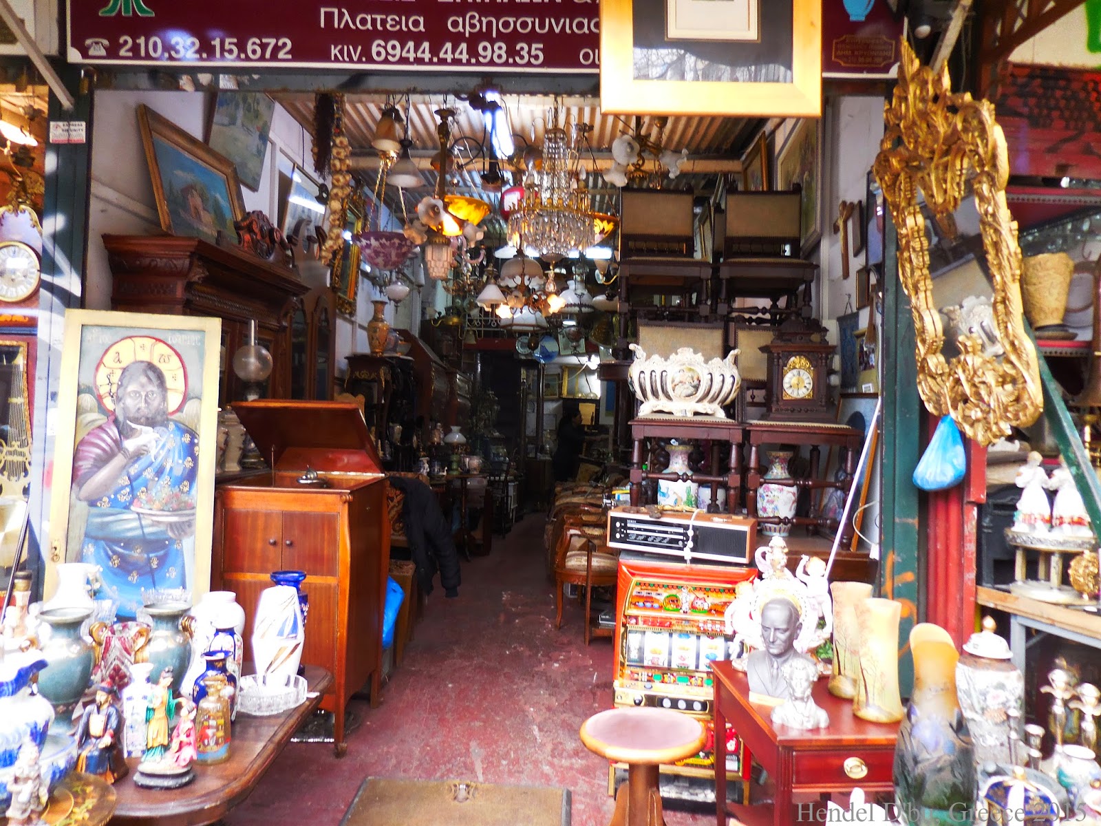 A Semester in Athens: The Antique Shops in the Athens Flea Market