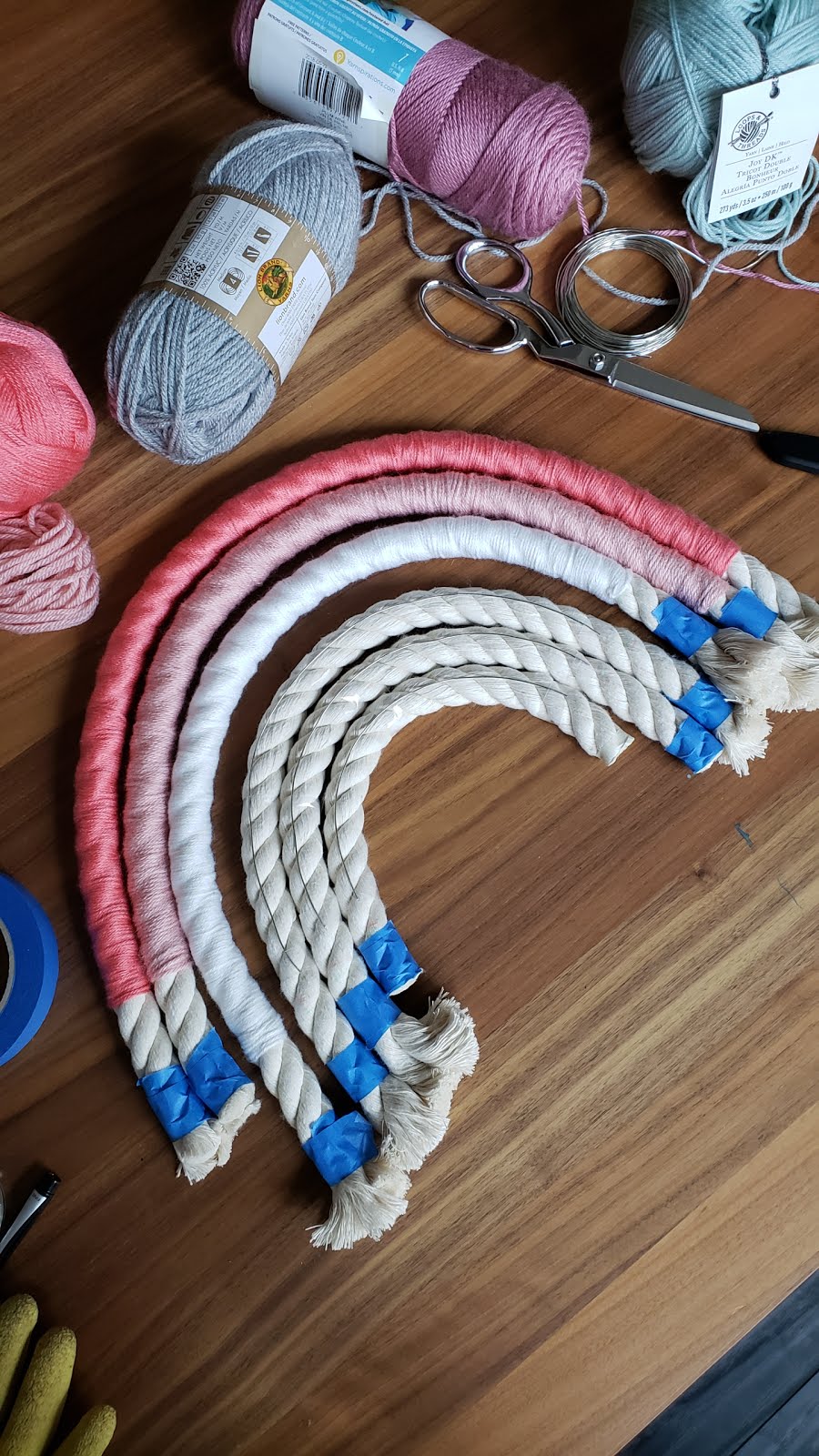 Rainbow Rope Wall Hanging