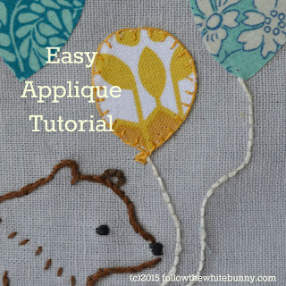Follow the White Bunny: Easy Applique Tutorial