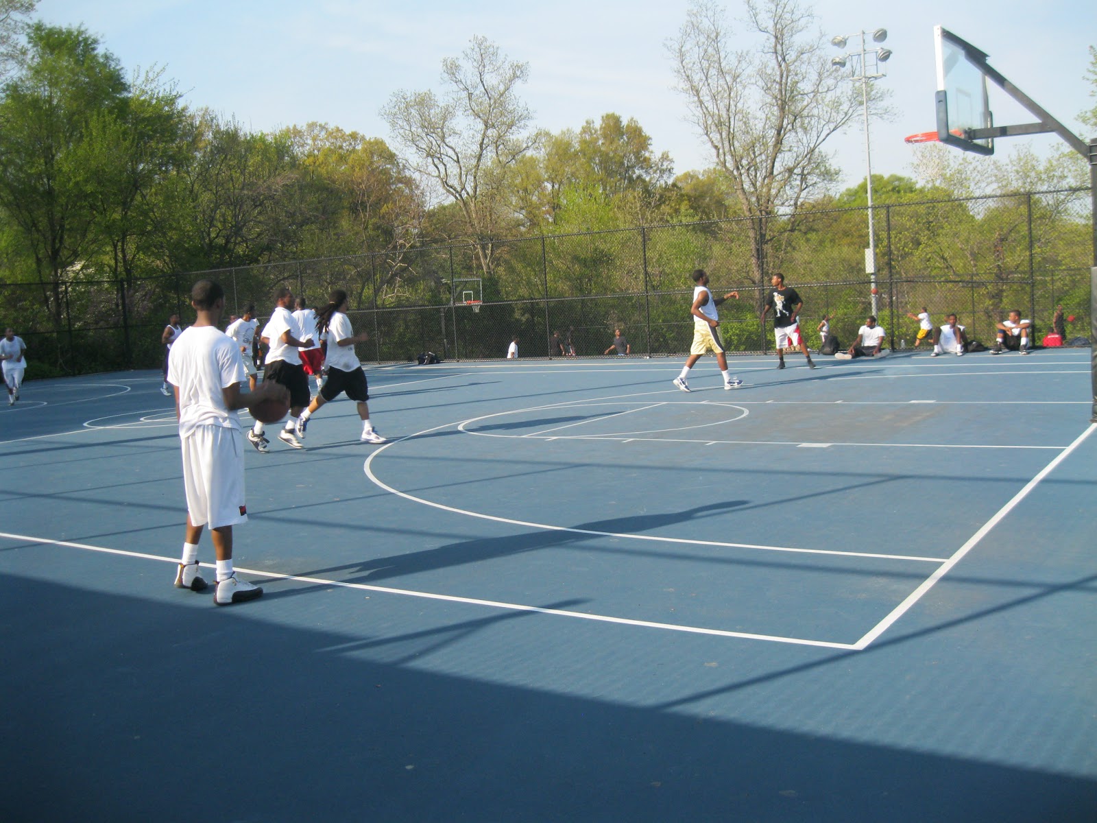 College Basketball: Outdoor Basketball Court