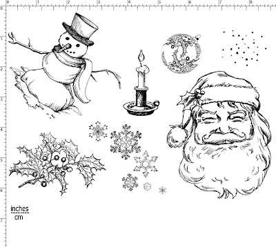 Blockheads Paper Arts: How To Colour A Vintage Santa - Marvy Le Plume ...