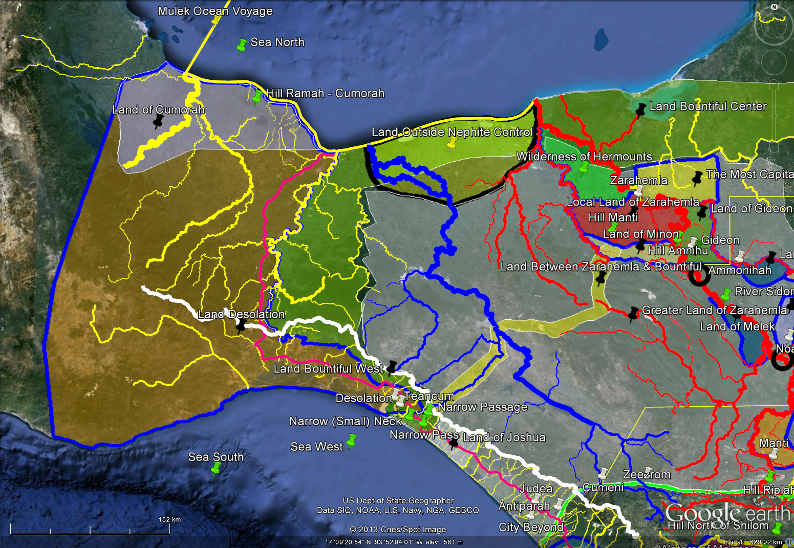 BOOK of MORMON RESOURCES: Book of Mormon Map