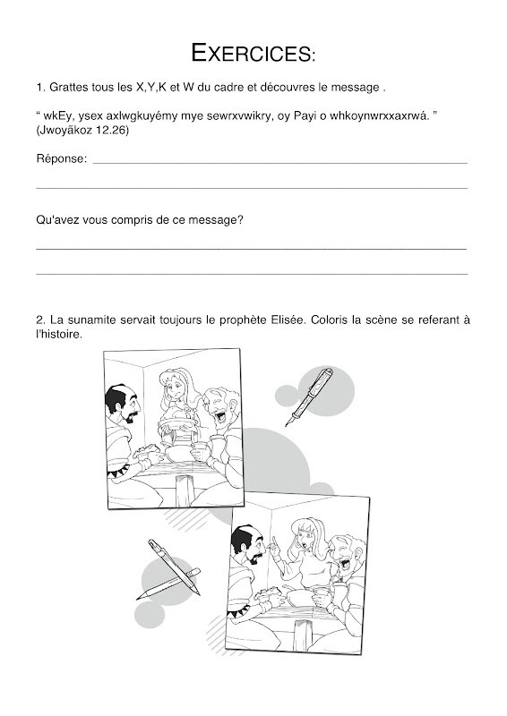 La Petite École Biblique de France en action: La sulamite