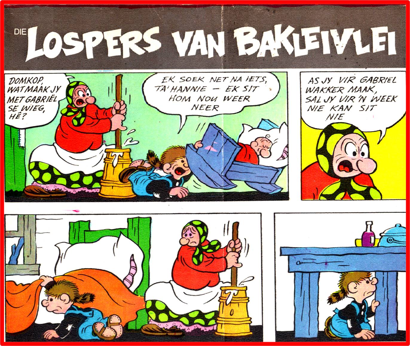 South African Comic Books: Classic Afrikaans Comic Strips