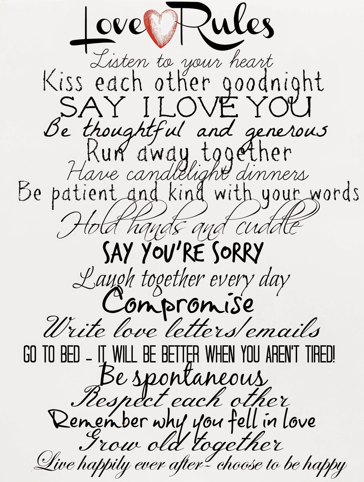 Love Rules - Purple Chocolat Home