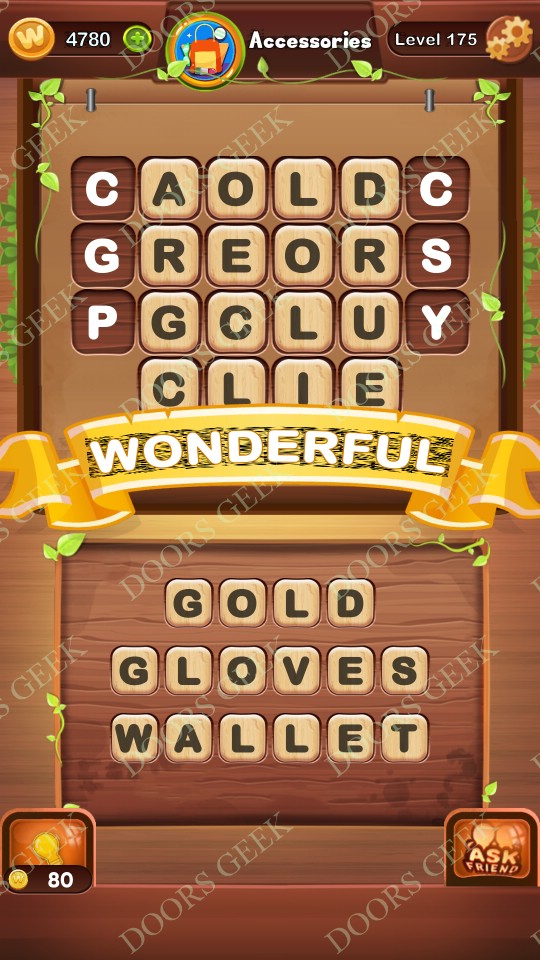 Word Bright Level 175 Answers ~ Doors Geek