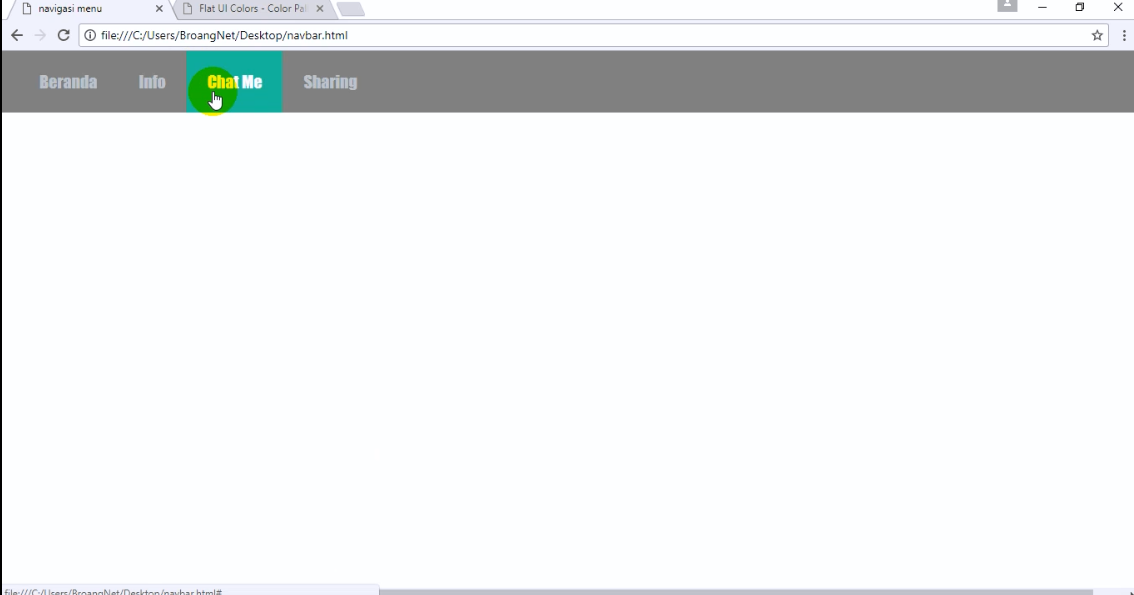 Cara Membuat Navigation Bar dengan Html dan Css