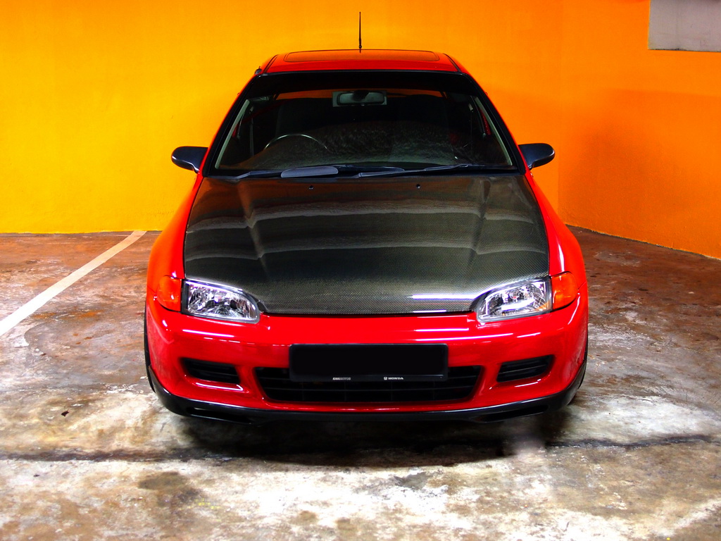Honda CIVIC EG6: New Front Lip New Look