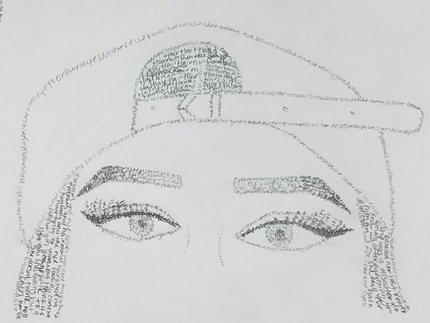 Jerdee's Art Classes: Drawing A | Text Drawings