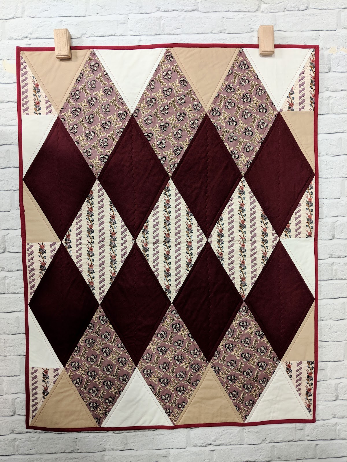Modern Scot Patchwork and diamond quilts / CHARM ABOUT YOU