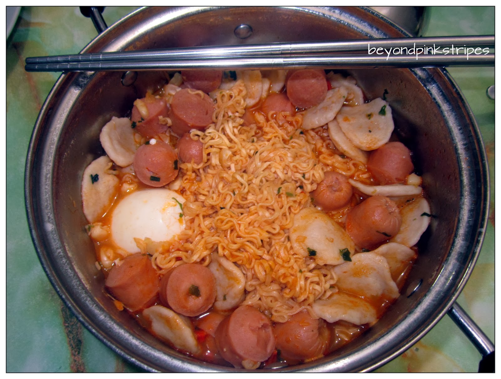 Beyond Pink Stripes: Instant Korean Army Soup