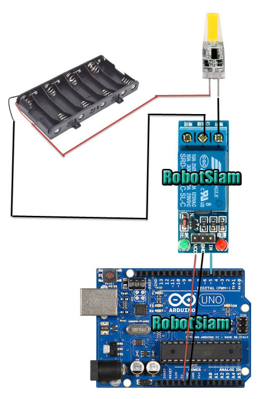 พีรัชชัย โอรมย์ โปรเจค Arduino ง่ายๆ เปิด ปิดไฟด้วยเสียง