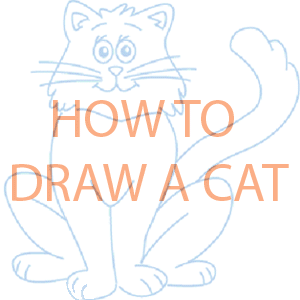 first steps in art : How to draw a cat
