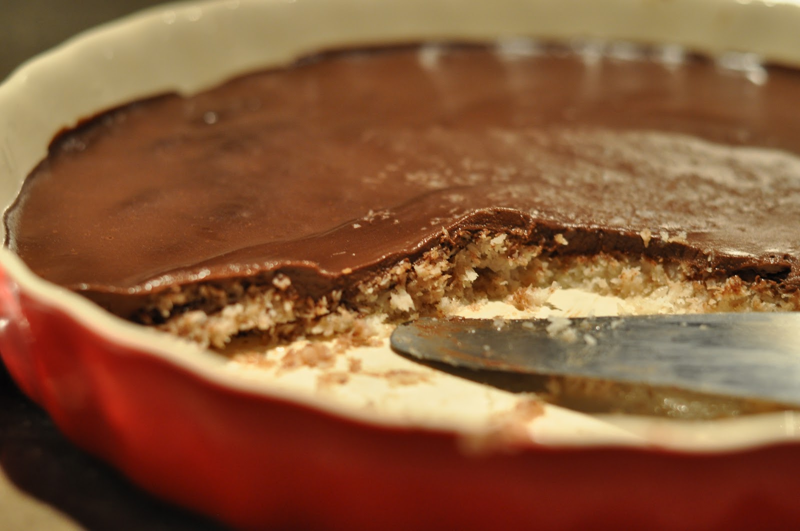 In the Kitch: Coconut Tart with Chocolate Smear - The Mama Notes
