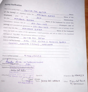 Required documents for tcs training : Tcs required documents