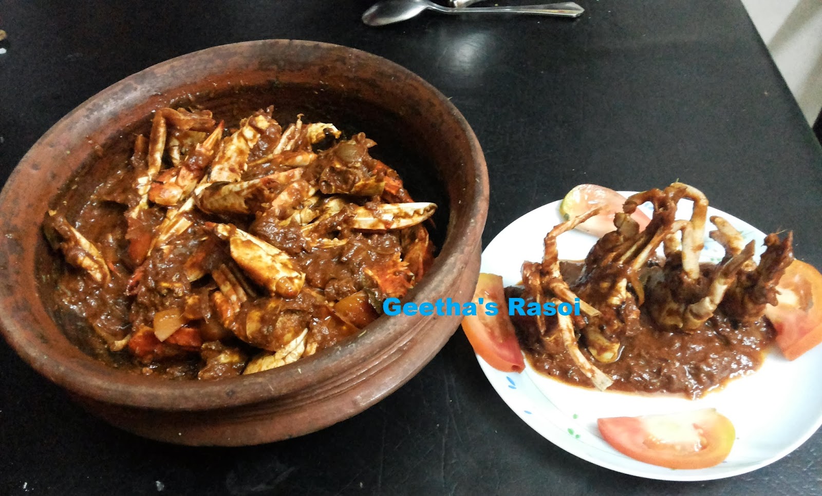 Geetha's Rasoi...: Kerala style crab roast
