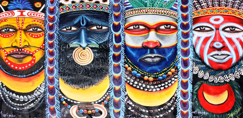 PNG Art Initiative: Tupla Men, Tupla Meri (2 Men, 2 Women)