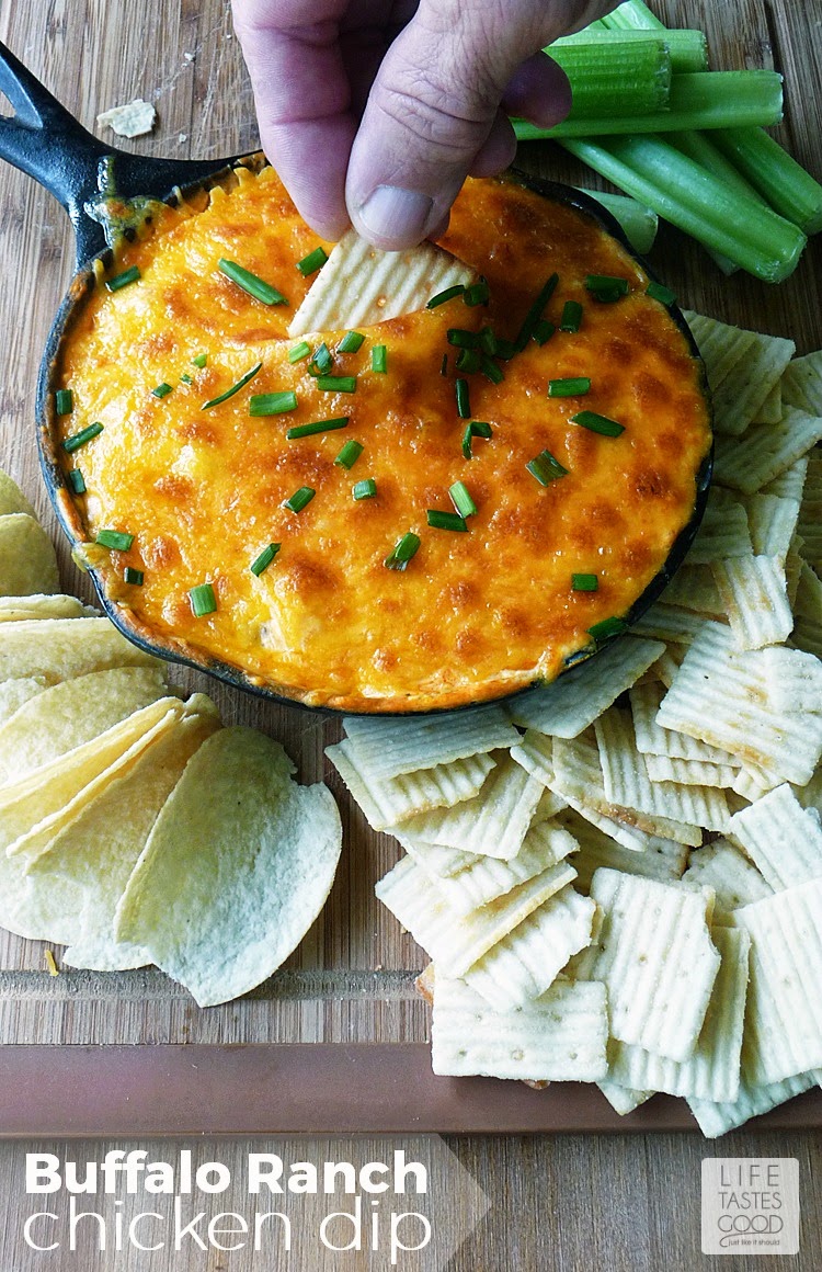 Buffalo Ranch Chicken Dip | Life Tastes Good