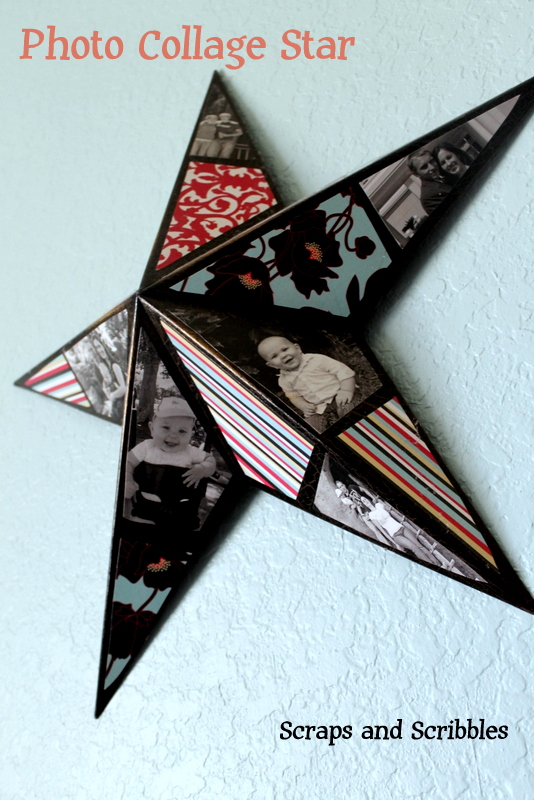 ~Scraps and Scribbles~: Photo Collage Star Tutorial