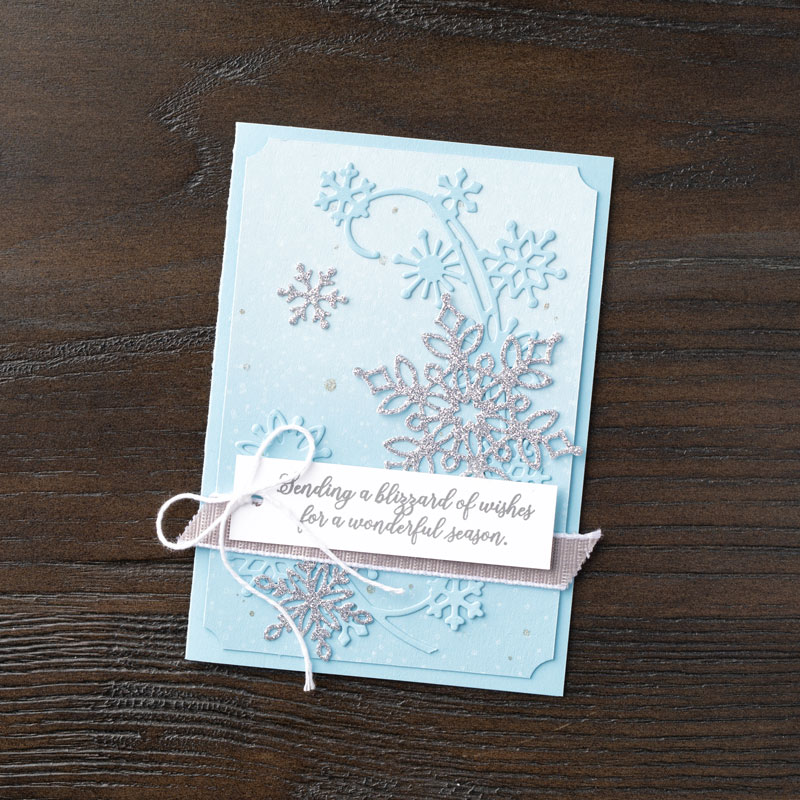 Stamp Up With Karamia: Snow is Glistening Card Tutorial