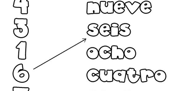 RELACIONA NÚMEROS CON SU NOMBRE - todo para tu clase