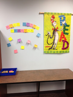 The Show Me Librarian: The "What We're Reading" Wall