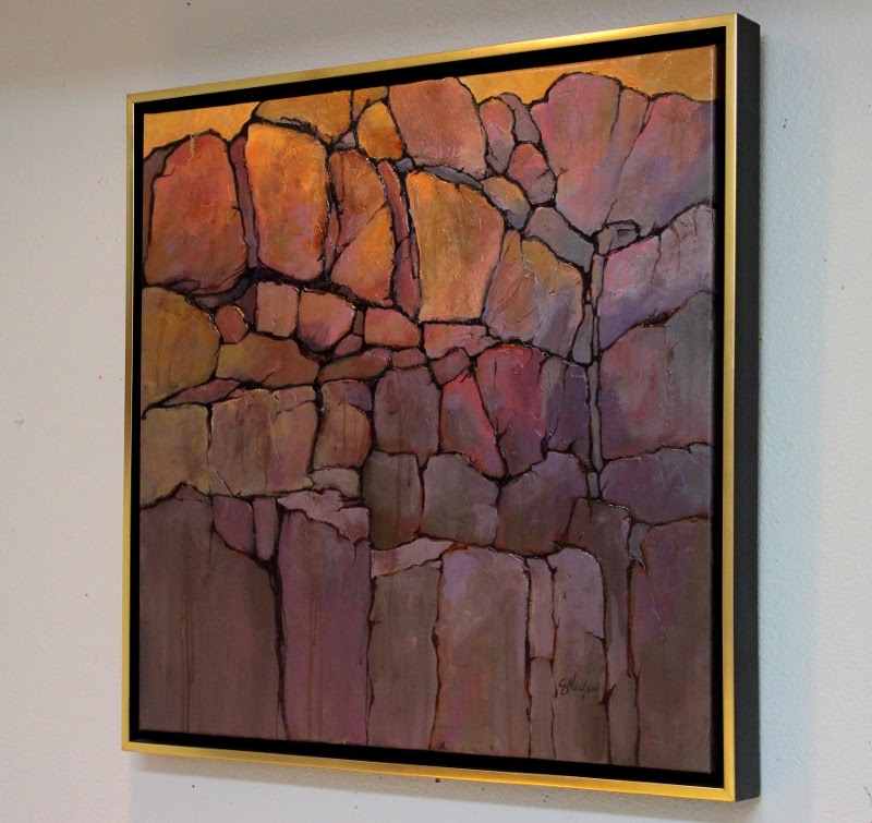 CAROL NELSON FINE ART BLOG: Geologic abstract painting, "Rockglow ...