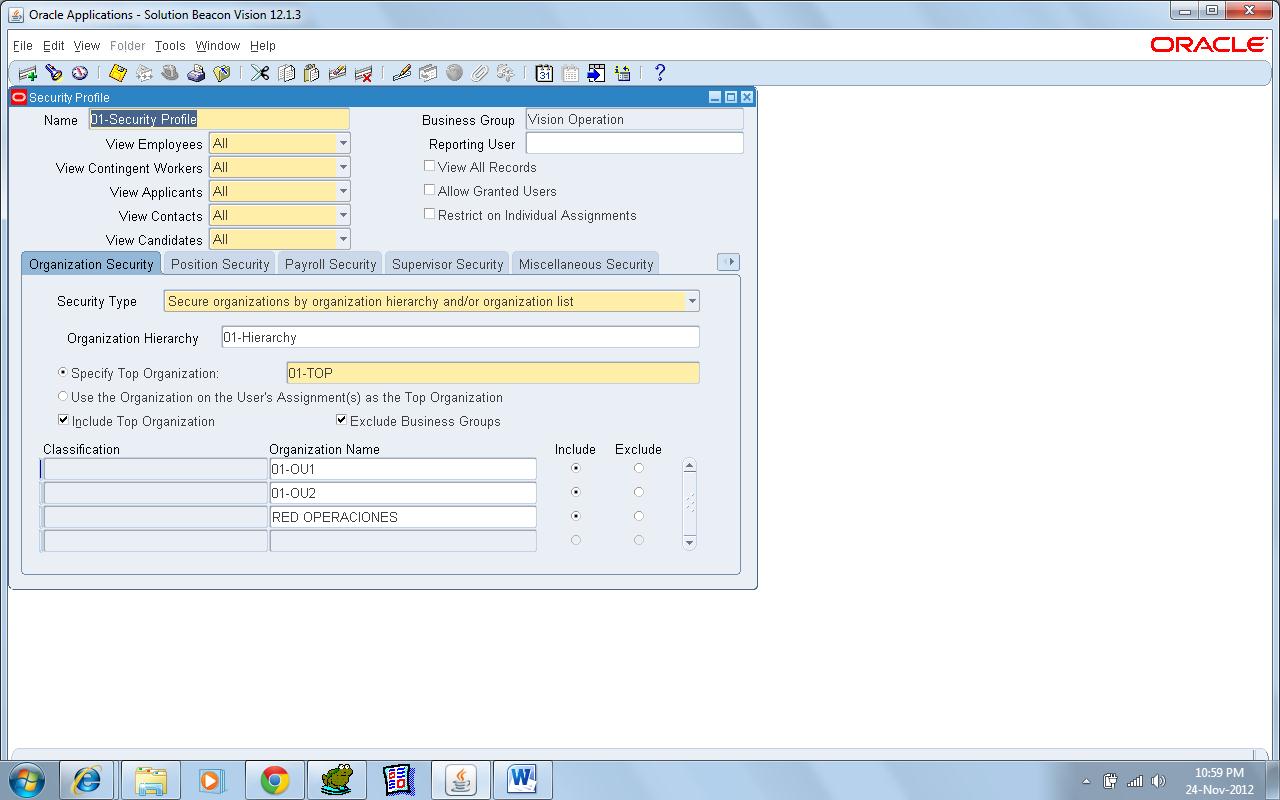 My Oracle World: Security Profiles in Oracle HRMS Payroll