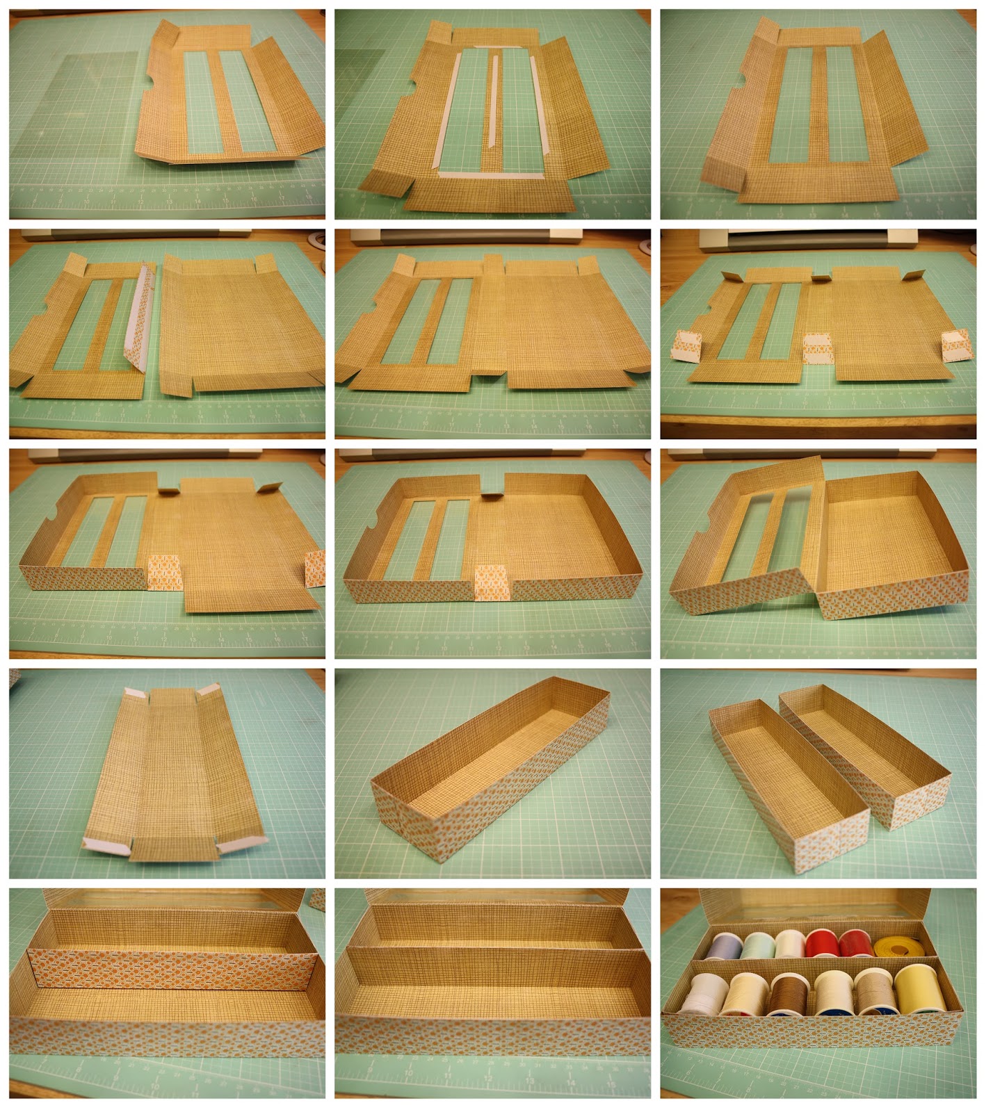 Sewing Thread Storage Box | Bits of Paper