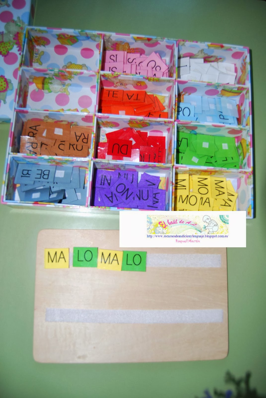 El baúl de A.L: Caja de sílabas