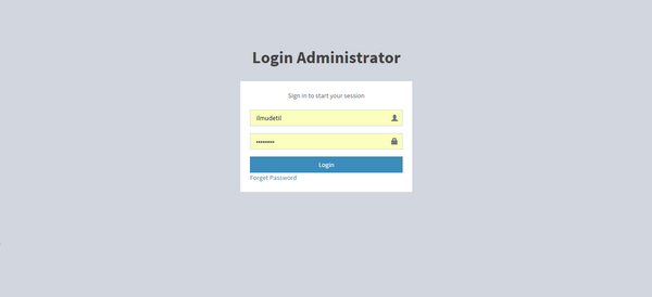 Membuat Form Login Dashboard Admin dengan PHP MySQL