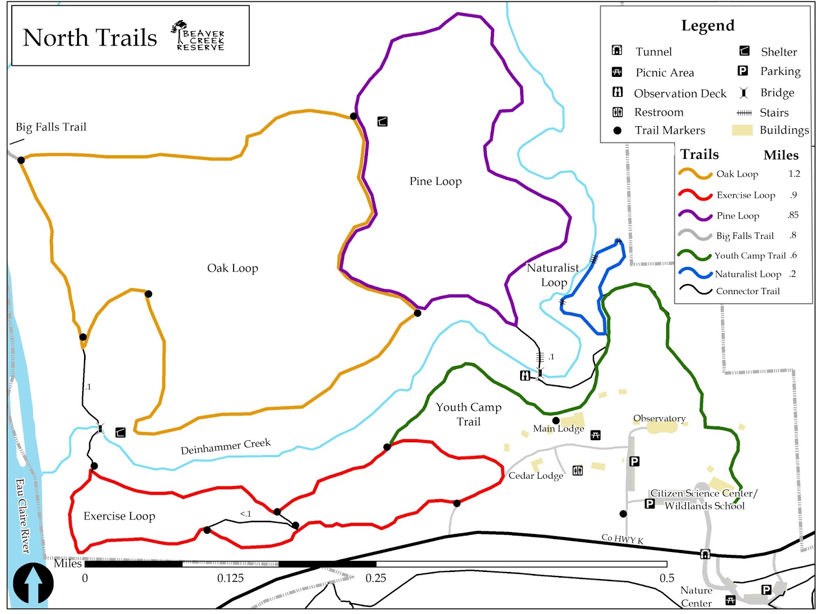 Day Hiking Trails: Array of trails await at Beaver Creek Reserve
