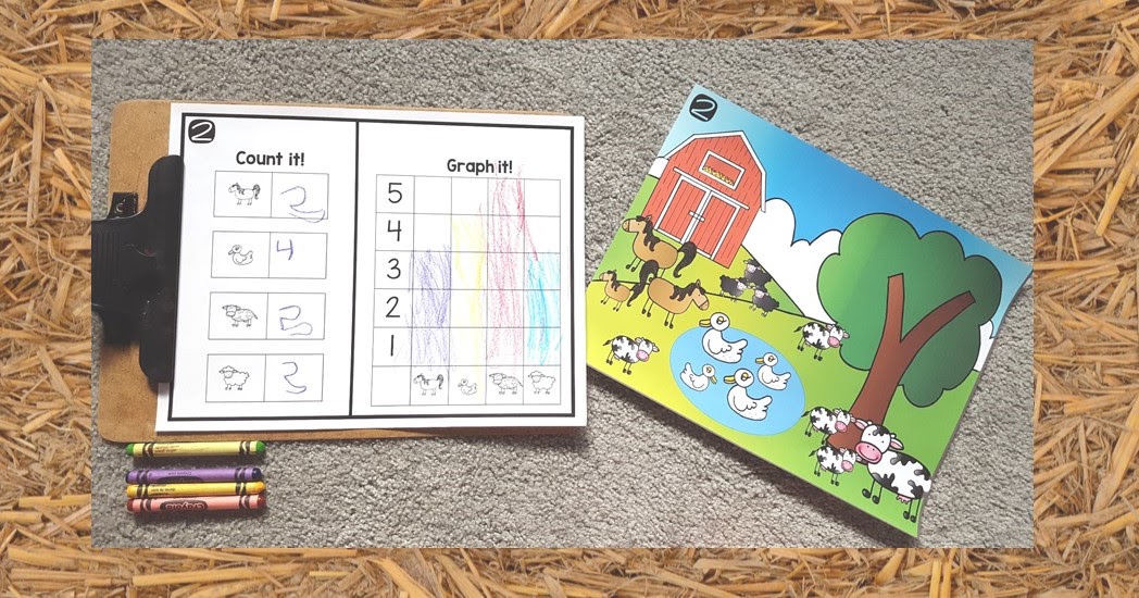 Count and Graph on the Farm | Sara J Creations