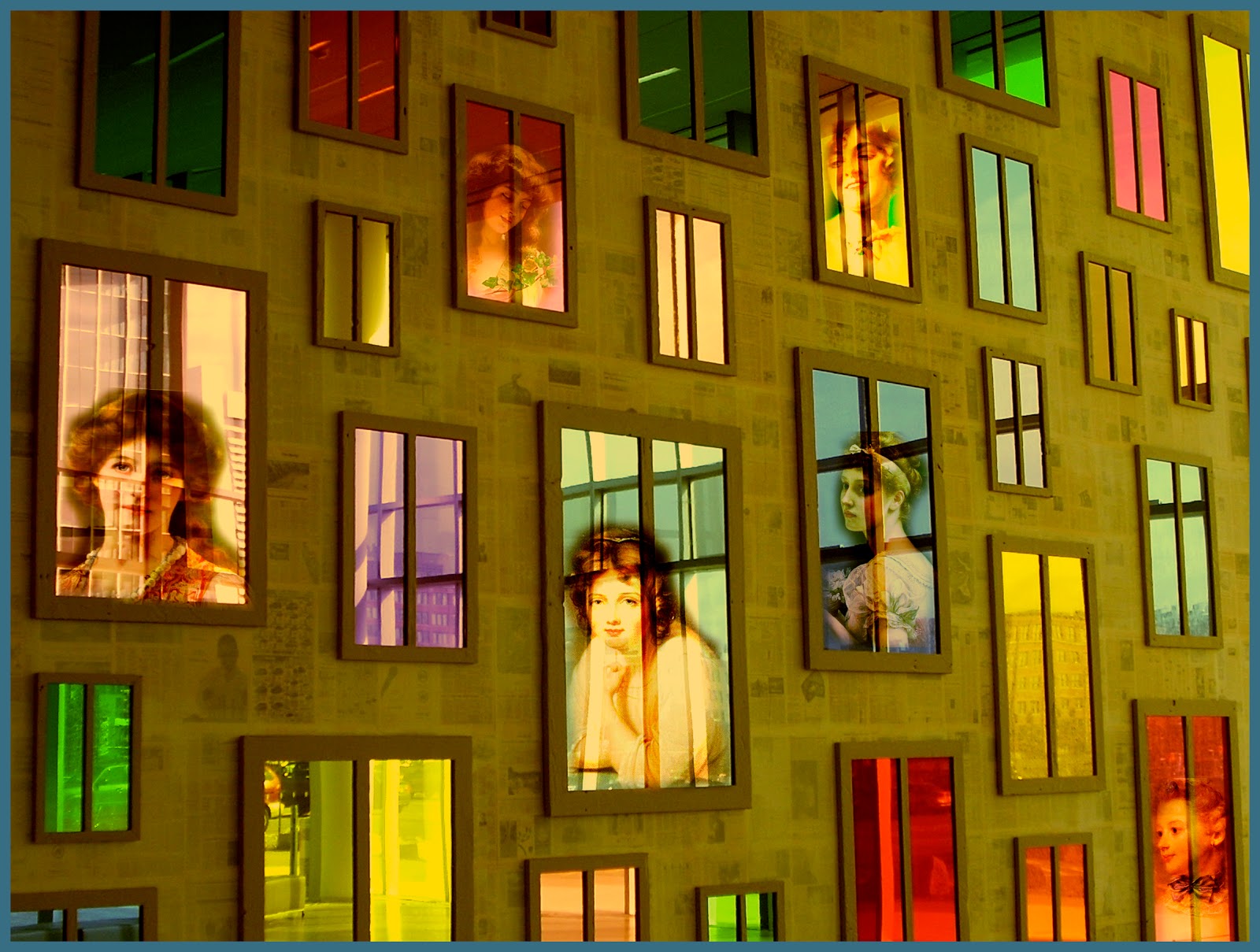 a little color every day: "Glass" Collage